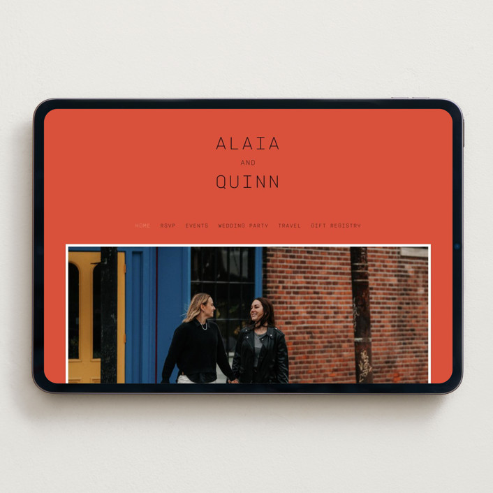 Alaia Wedding Website by Blustery August | Minted