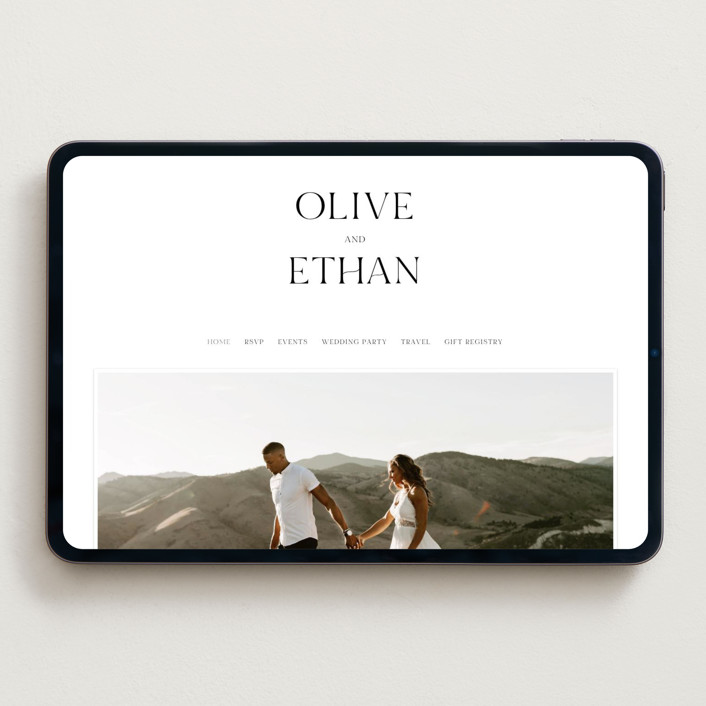 Casual Wedding Website by Owl and Toad | Minted