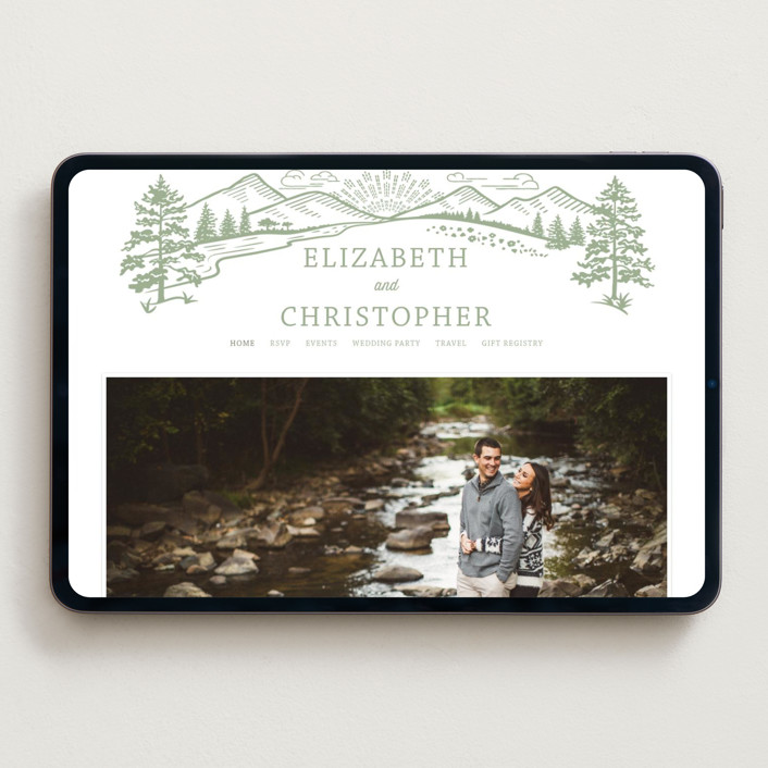 On The Horizon Wedding Website by Paper Sun Studio | Minted