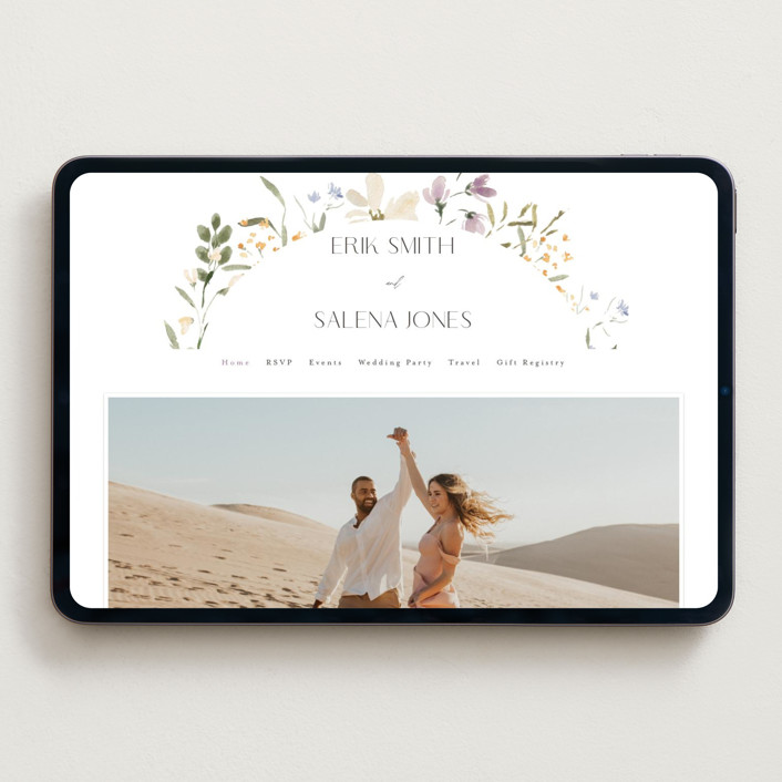 Aster Wedding Website by Itsy Belle Studio | Minted