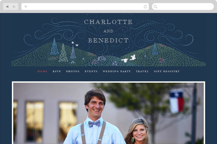 Woodland Garden Wedding Website by Paper Sun Studio | Minted