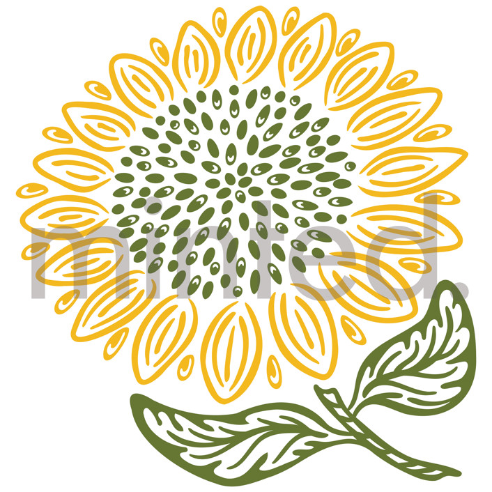Sunflower (add-on) Design Element by Paper Sun Studio | Minted