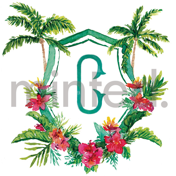 Custom St. Barts Crest Design Element by Jenna Holcomb | Minted