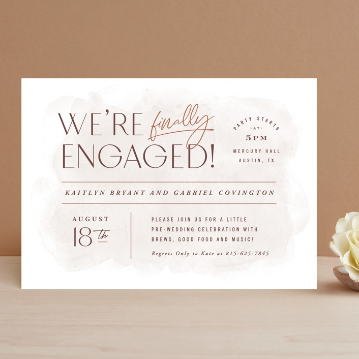 Pre-Wedding Celebration Engagement Party Invitations by Hooray Creative ...