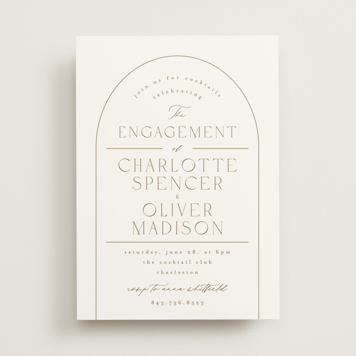 Poet Engagement Party Invitations by Kristie Kern | Minted