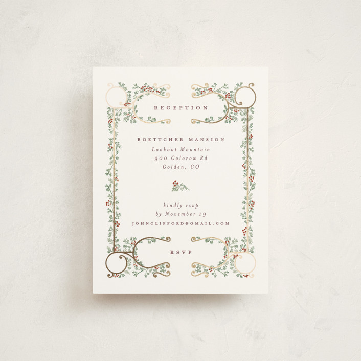 Sapin Foil-Pressed Debutante Party Enclosure Cards by Gwen Bedat | Minted
