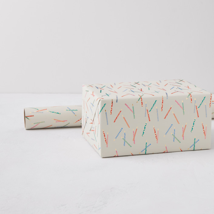 birthday candle Wrapping Paper by Ellen Schlegelmilch | Minted
