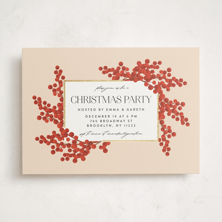 Berry Party Foil-pressed Party Invitation by Iveta Angelova | Minted