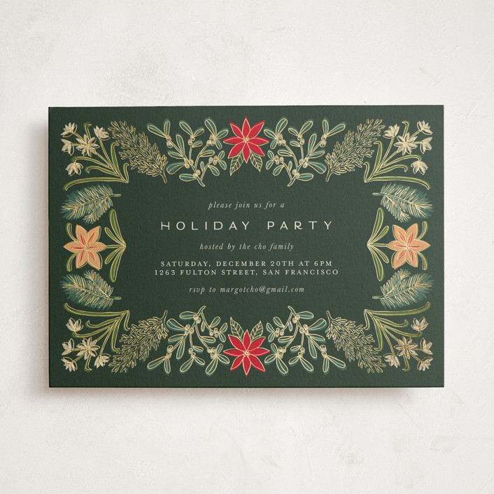 Paper Whites Foil-pressed Party Invitation by Amy Kross | Minted