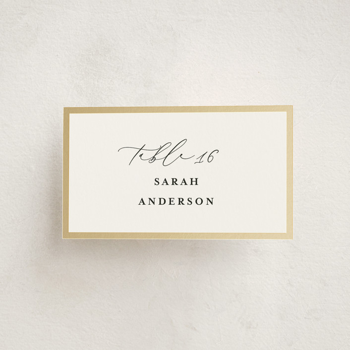 Classic Love Foil-Pressed Party Place Cards by Susan Moyal | Minted