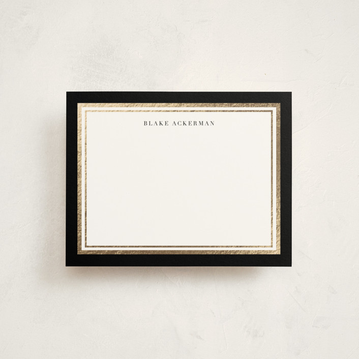 Gold Notes Foil-Pressed Stationery by Carrie ONeal | Minted