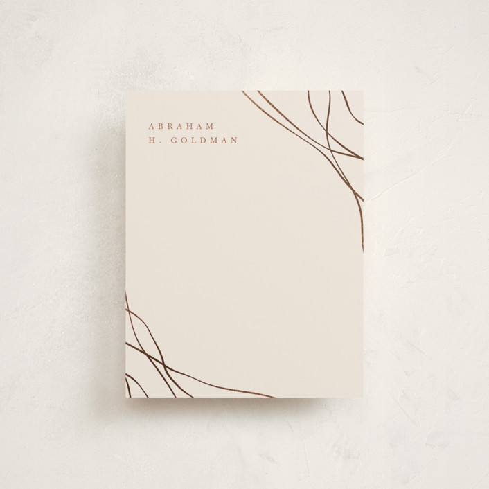 Strands Foil-Pressed Stationery by letterfix | Minted