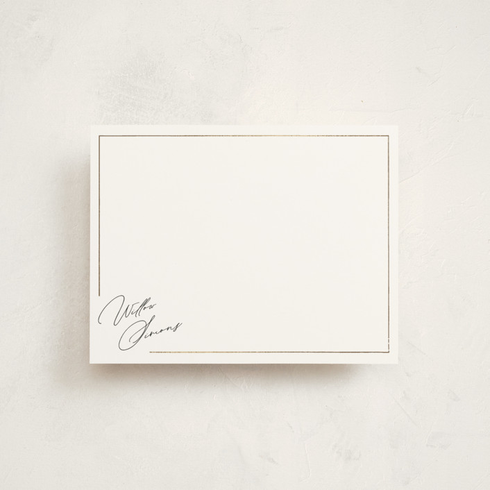 Signature Foil-Pressed Stationery by Paper Raven Co. | Minted