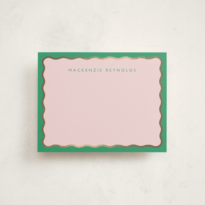 Preppy Twist Foil-Pressed Stationery by Olivia Raufman | Minted