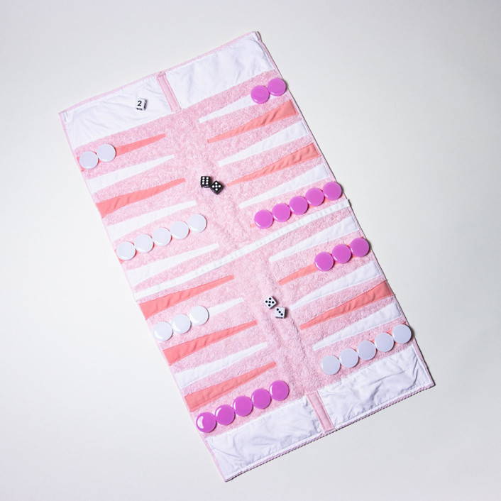 Pink Outdoor/Travel Backgammon Set (Plastic Pieces) Games by 3rd Space ...