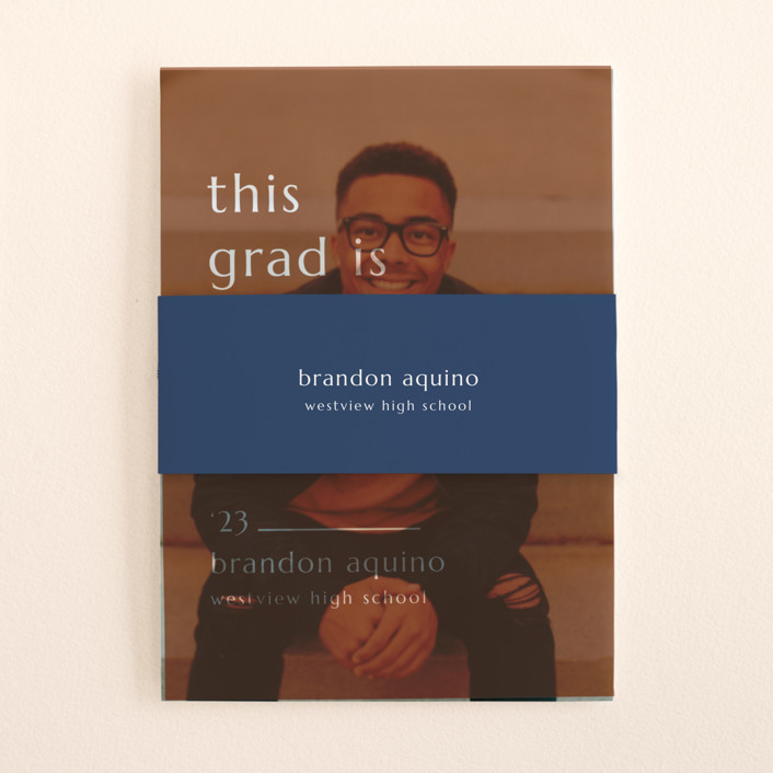 Grateful Grad Graduation Belly Bands by Griffinbell Paper Co. | Minted