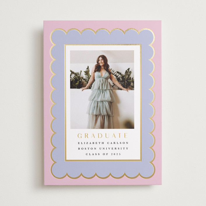 Graduation Stamp Foil-Pressed Graduation Announcements by Maria Alou ...