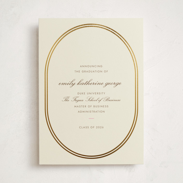 Bocce Foil-Pressed Graduation Announcements by Megan Davis | Minted