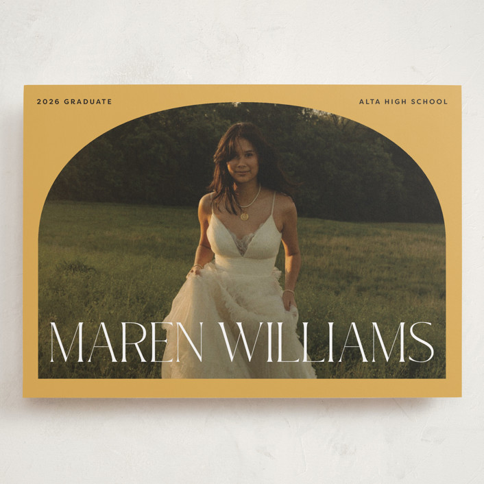 In Vogue Grand Graduation Announcements by Robert and Stella | Minted