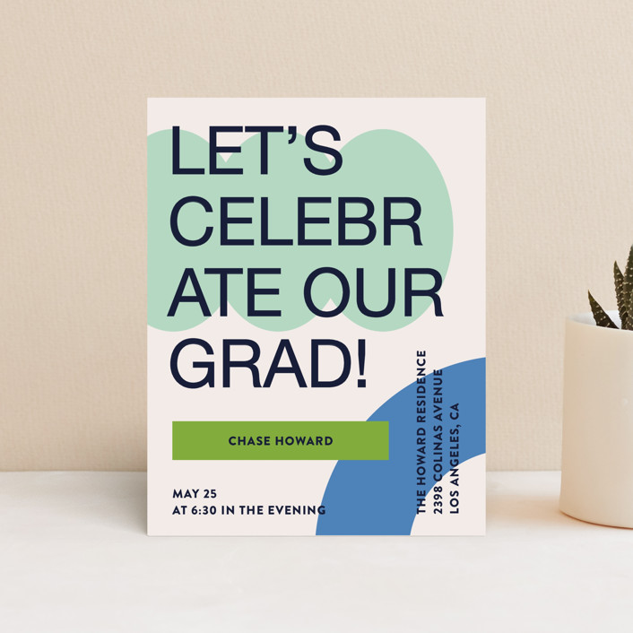 Bright and Modern Graduation Insert Cards by Shari Margolin | Minted