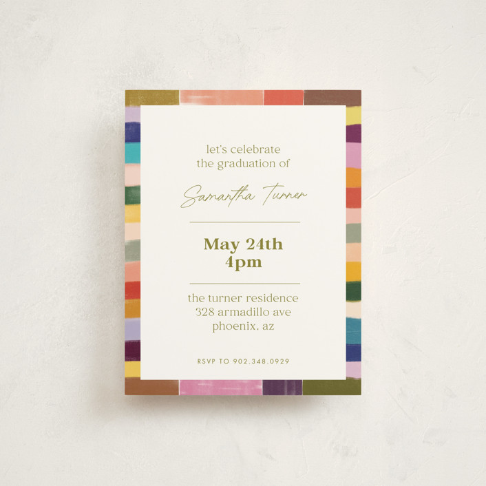 Colorful Scallop Graduation Insert Cards by Sierra Lee | Minted