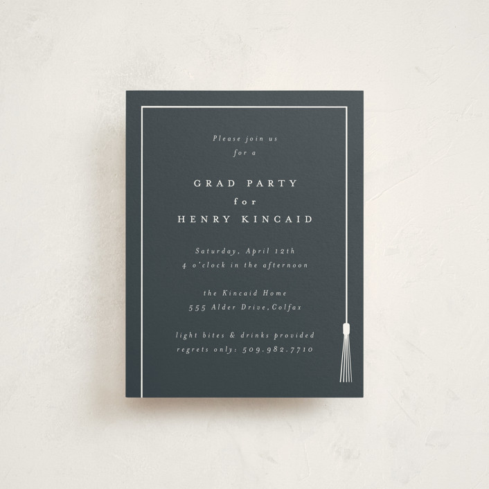 Tasseled Graduation Insert Cards by AK Graphics | Minted
