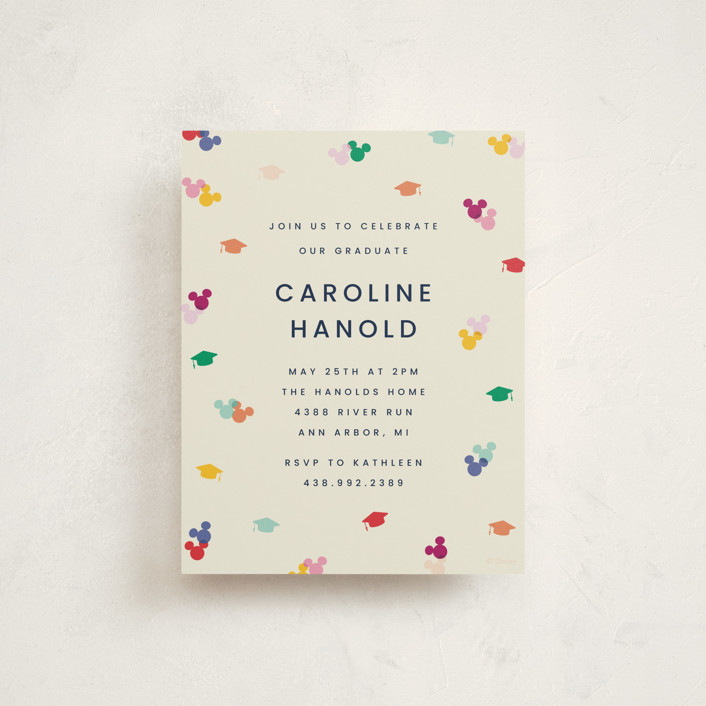 Disney's Mickey Confetti Graduation Insert Cards by Ellen Schlegelmilch ...