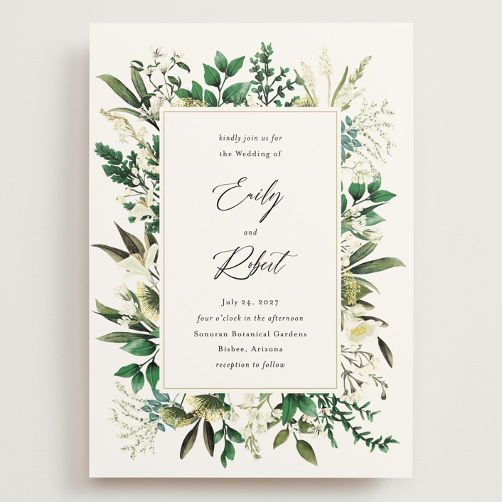 Fresh Classic Grand Wedding Invitations by Susan Moyal | Minted