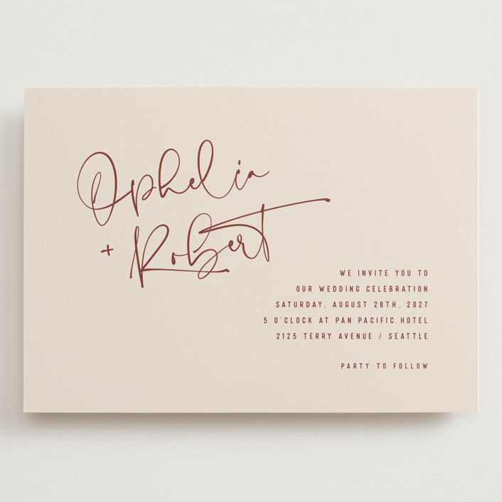 Millennial Grand Wedding Invitations by Hooray Creative | Minted