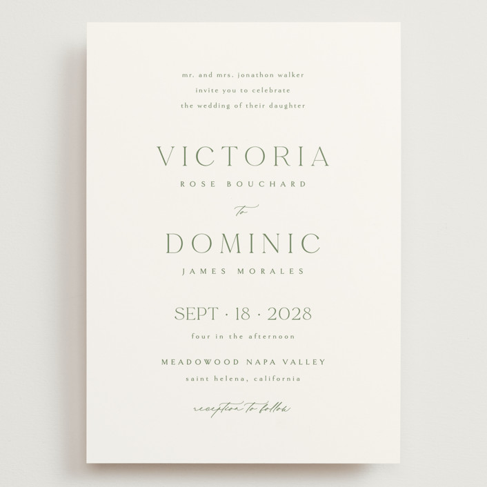 Victoria Grand Wedding Invitations by Kelly Schmidt | Minted