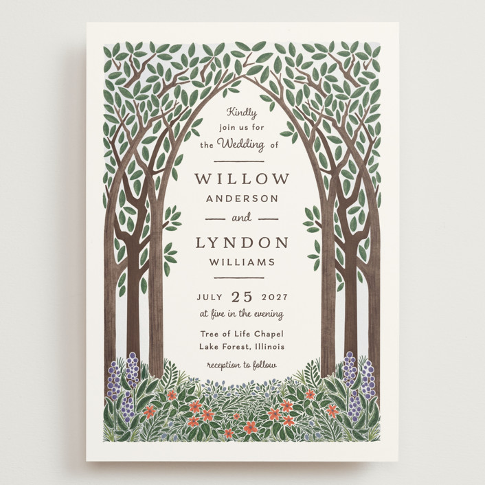 Nature's Chapel Grand Wedding Invitations by Paper Sun Studio | Minted