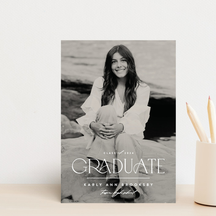 Class Picture Petite Graduation Announcements by Erin L. Wilson | Minted