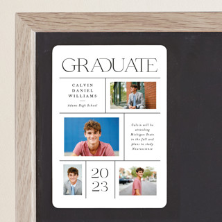 Layout Graduation Announcement Magnets by Amy Payn... | Minted