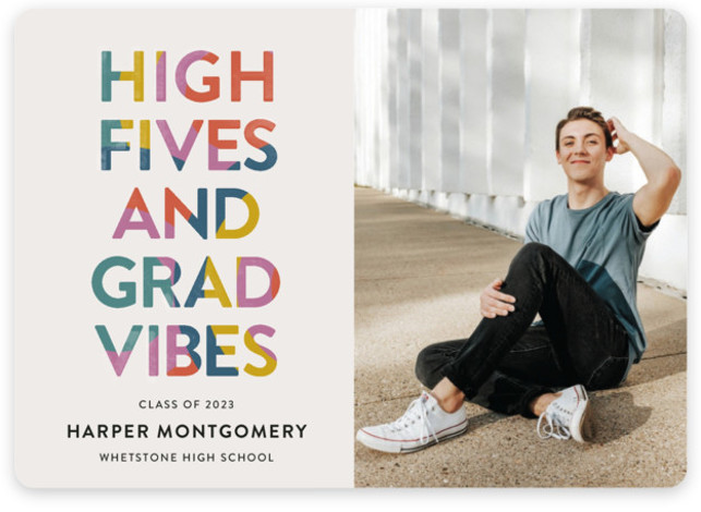 Grad Vibes Graduation Announcement Magnets by Jessica Corliss | Minted
