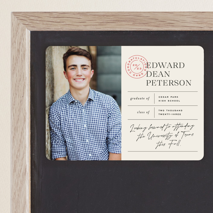 Report Card Graduation Announcement Magnets by Jessica Corliss | Minted