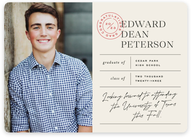 Report Card Graduation Announcement Magnets by Jessica Corliss | Minted