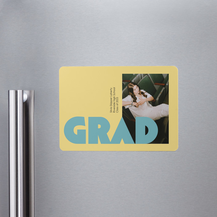 Bold Baddie Graduation Announcement Magnets by Claire | Minted