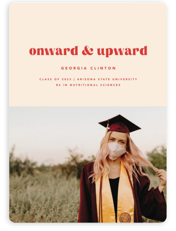 Onward & Upward Graduation Announcement Magnets by Anna Elder | Minted