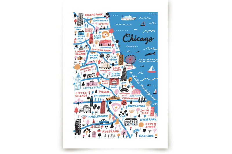 I Love Chicago Fine Art Prints by Jordan Sondler | Minted
