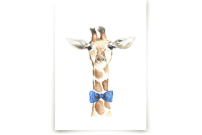 Dapper Giraffe Fine Art Prints by Kristin Dills | Minted