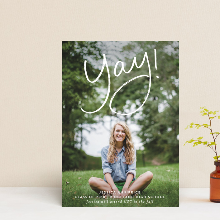 Yay for the Graduate Graduation Announcement Postcards by Amy Payne ...