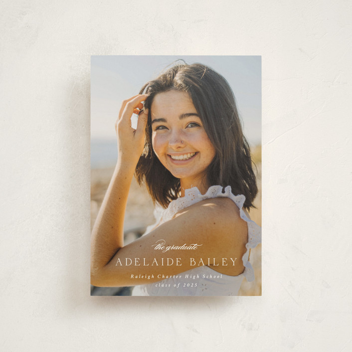 Graceful Graduation Announcement Postcards by Emily Sabol Goss | Minted