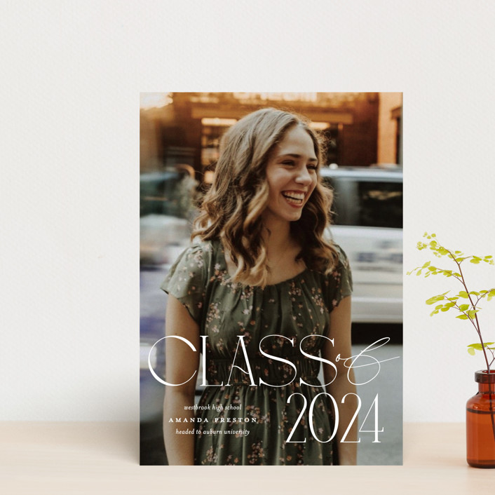 Stacked class Graduation Announcement Postcards by Jessica Williams ...