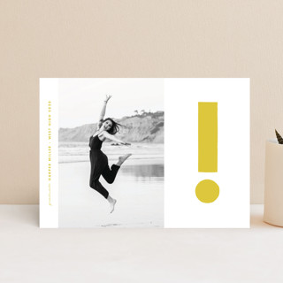 The Exclamation Graduation Announcement Postcards... | Minted