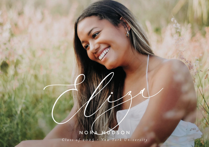 Grand Name Graduation Announcement Postcards by Nicoletta Savod | Minted