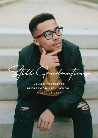 Signature-esque Graduation Announcement Postcards by Lauren Chism | Minted