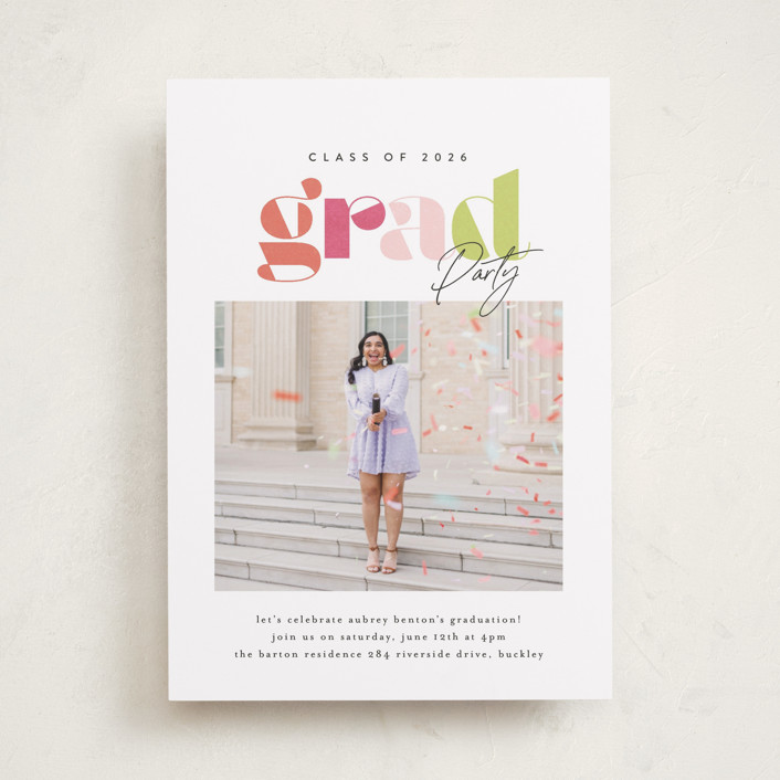 colors Graduation Party Invitations by Itsy Belle Studio | Minted