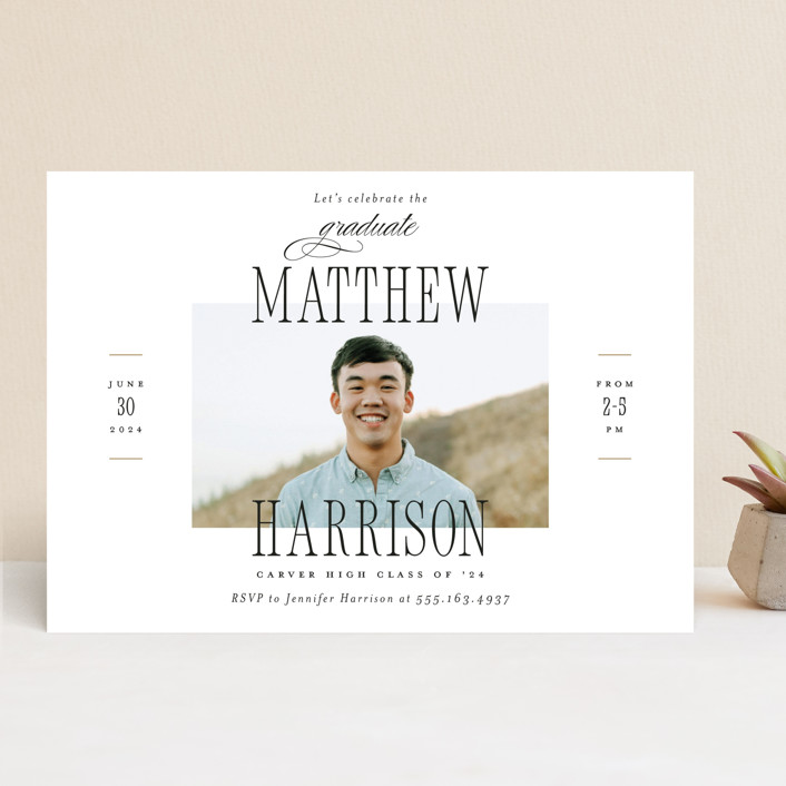 Posh Party Graduation Party Invitations by Pink House Press | Minted