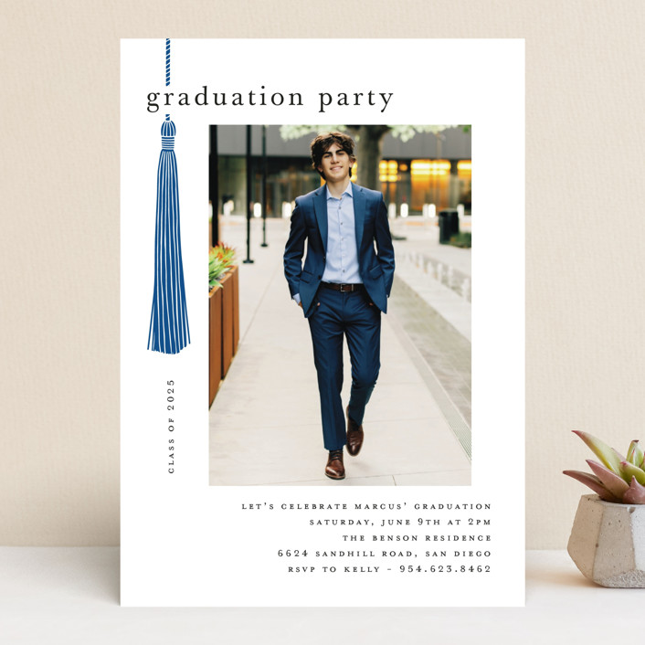 Tassled Graduation Party Invitations by Ashlee Townsend | Minted