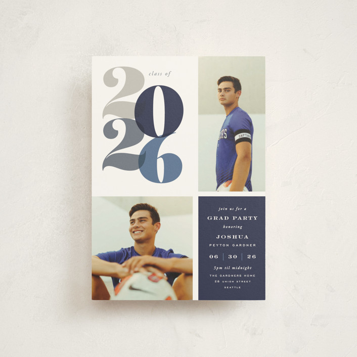 In Vogue Graduation Party Invitation Postcards by Hooray Creative | Minted
